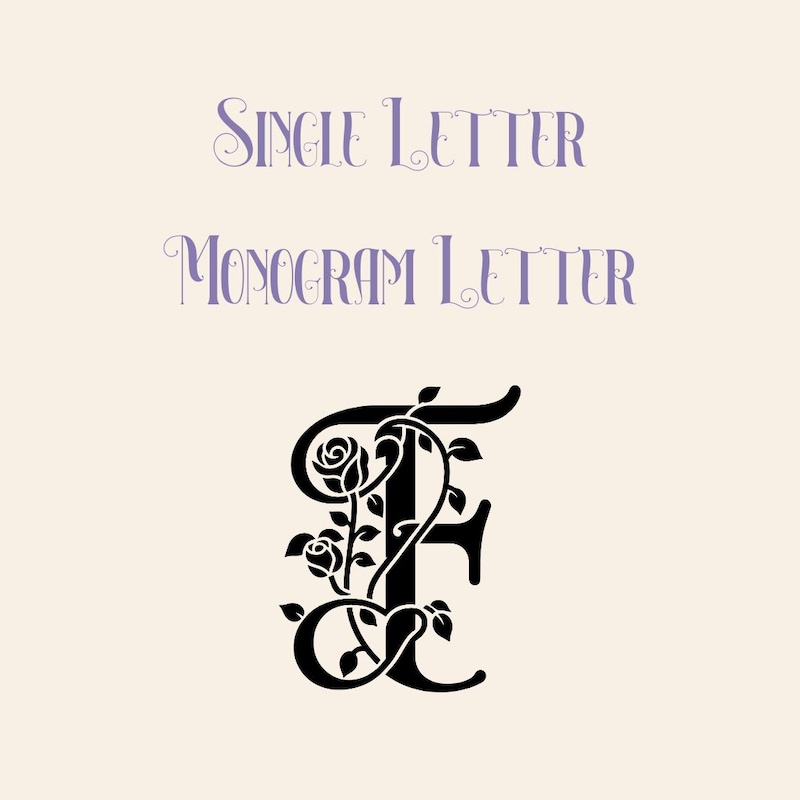 Monogram Wall Decals - Etsy