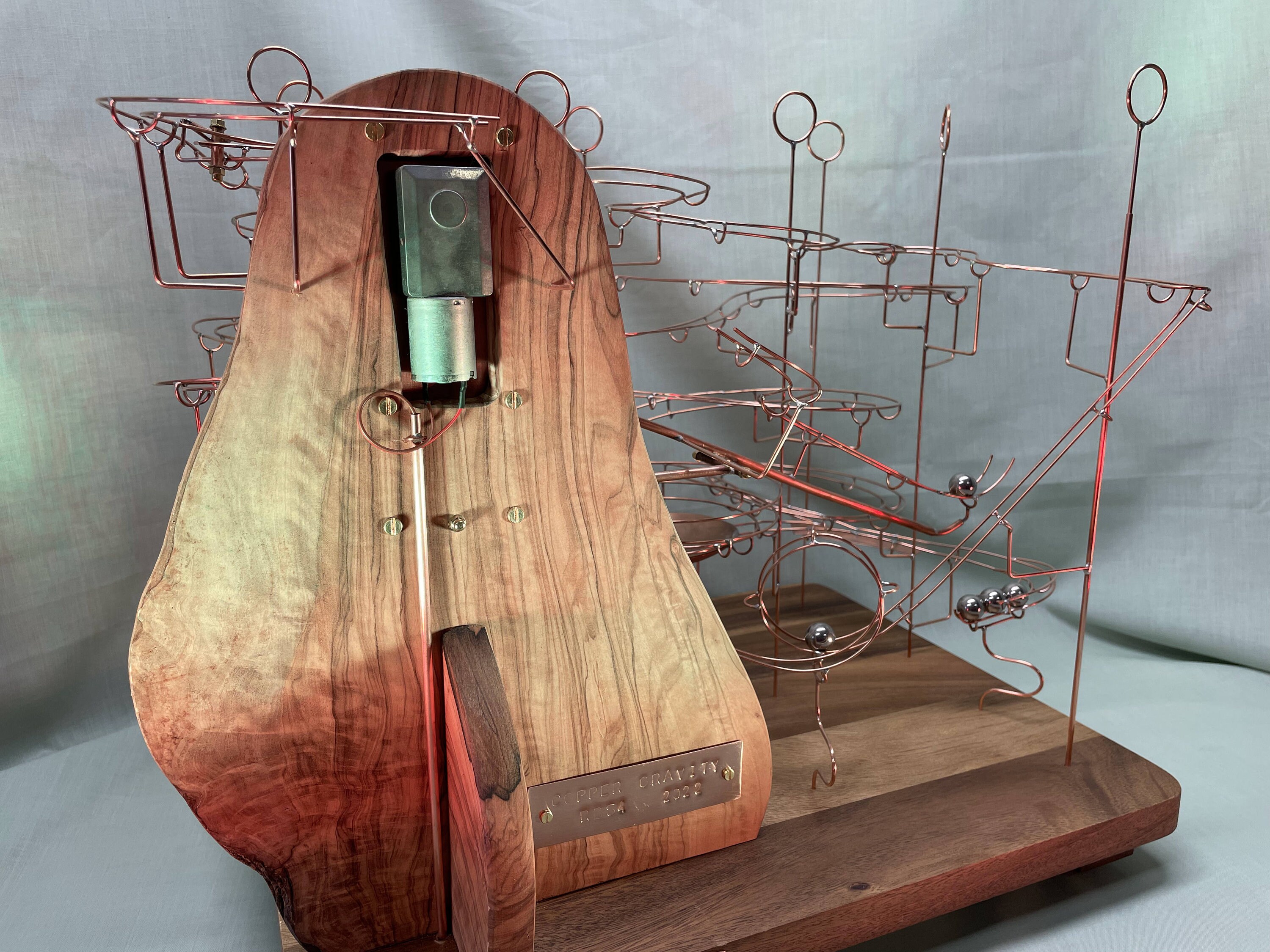 Rolling Ball Sculpture / Marble Machine / Kinetic Art / Wire RBS - Etsy