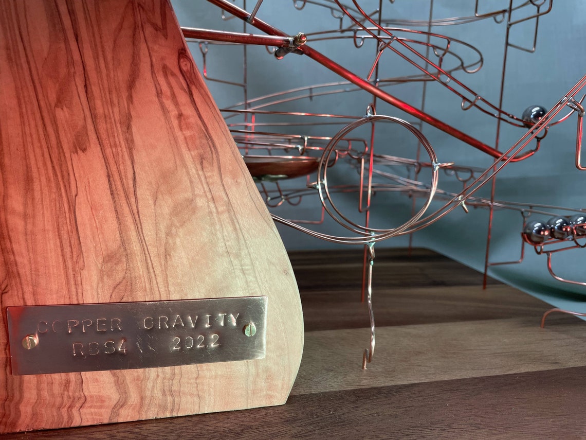 Rolling Ball Sculpture / Marble Machine / Kinetic Art / Wire - Etsy