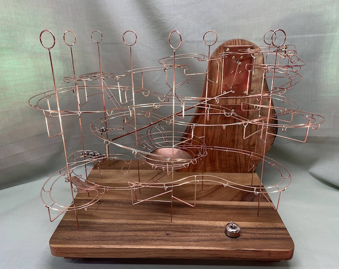 Rolling Ball Sculpture / Marble Machine / Kinetic Art / Wire RBS - Etsy
