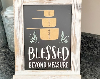 Blessed Beyond Measure, Cutouts, DIY, Measuring Cups, Kitchen ...