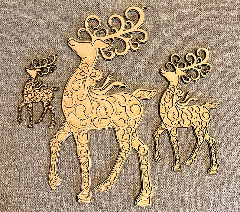 Decorative Reindeer 3 Sizes Available - Etsy