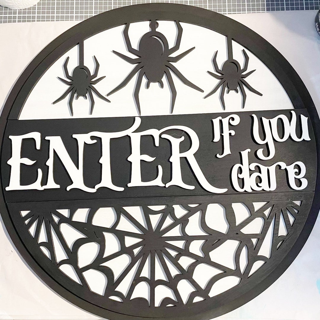 Enter If You Dare Round - Etsy
