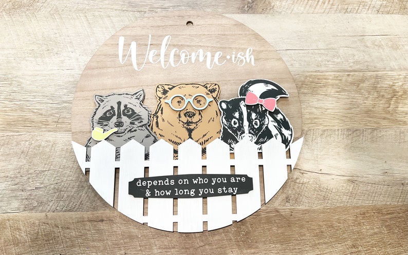 Fence Round Bottom W/ Plaque - Etsy