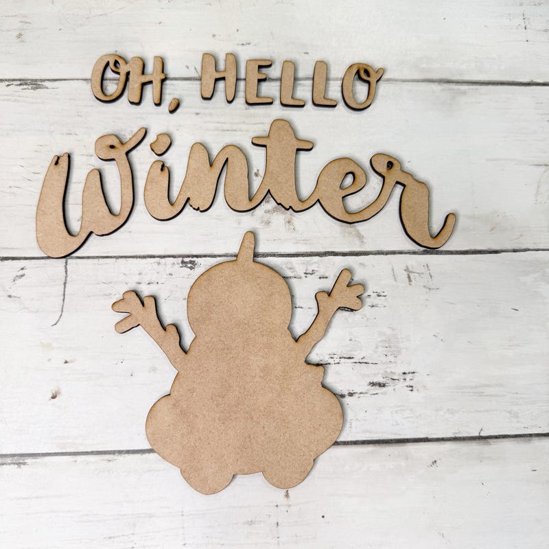 Snowman Sign - Etsy