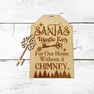 Santa's Magic Key Tag Ornaments - Etsy