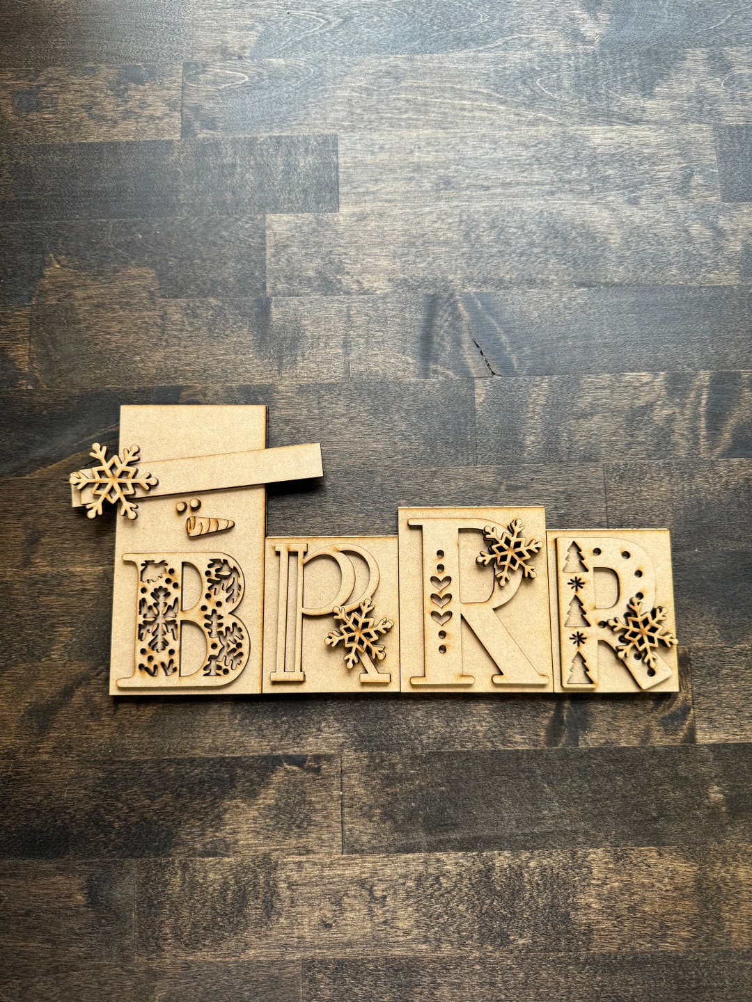 Brrr Snowman Sign - Etsy