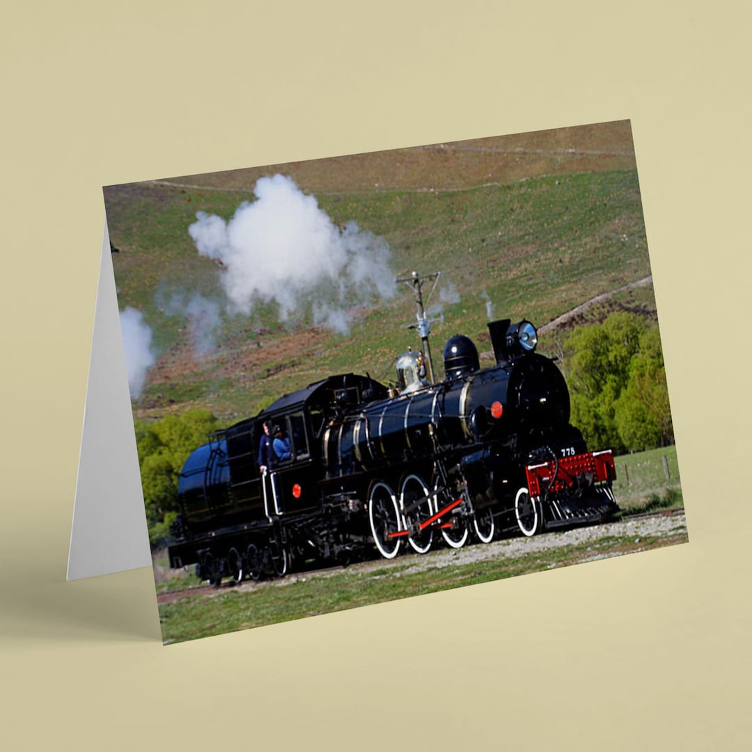 Side View of Steam Train Birthday Card Beebooh Cards - Etsy