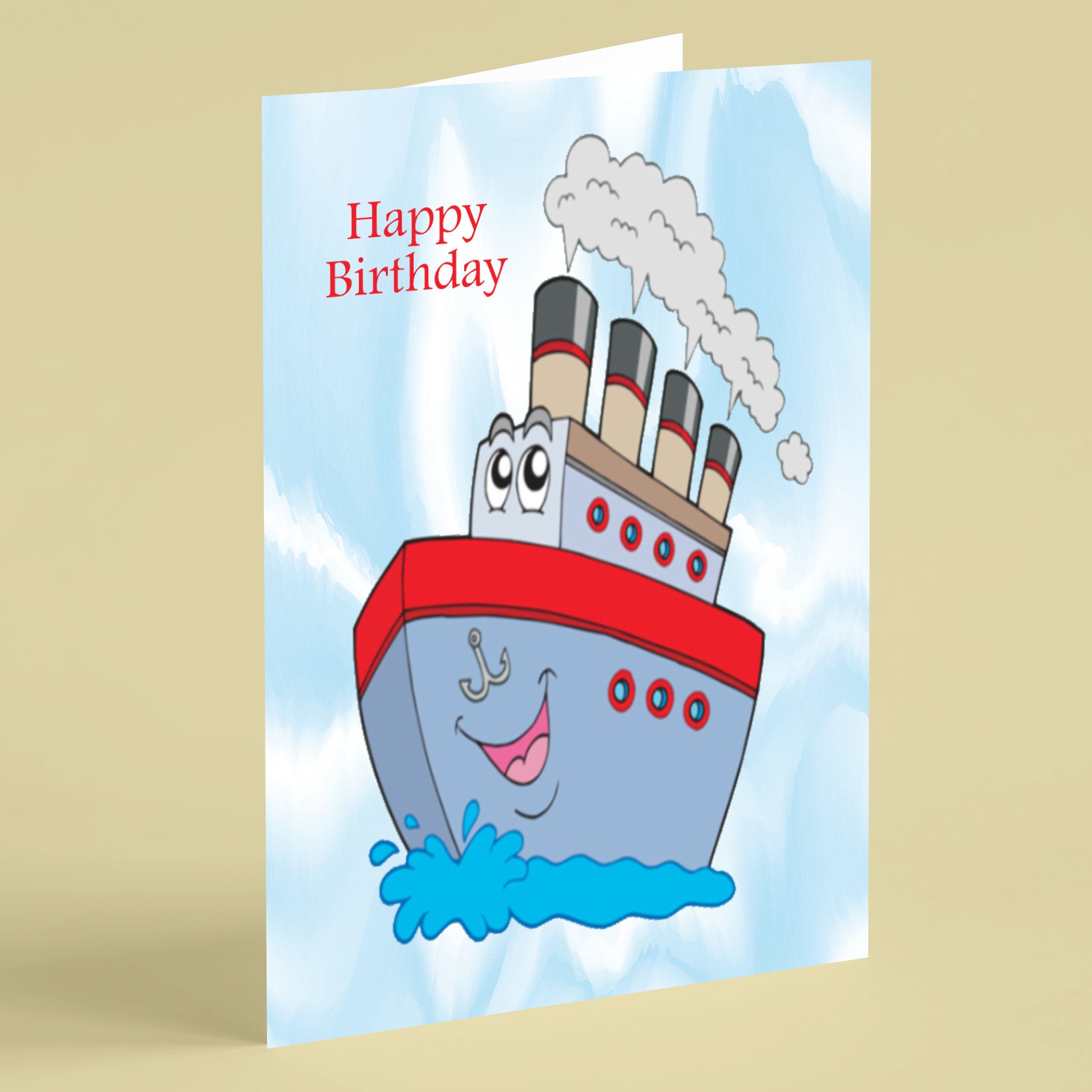 Happy Ship Birthday Card Beebooh Cards - Etsy