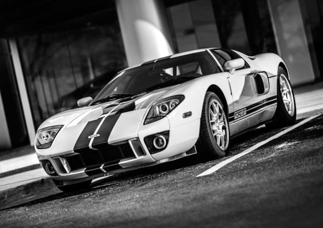 Ford GT Car Black and White A4 Glossy Photograph - Etsy
