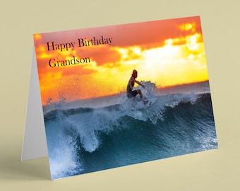 Hope the Surf's up for You This Birthday Greetings Card With Envelope ...