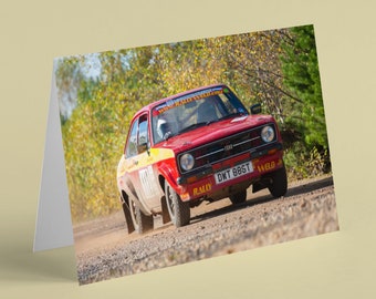 Rally Car Birthday Card - Etsy UK