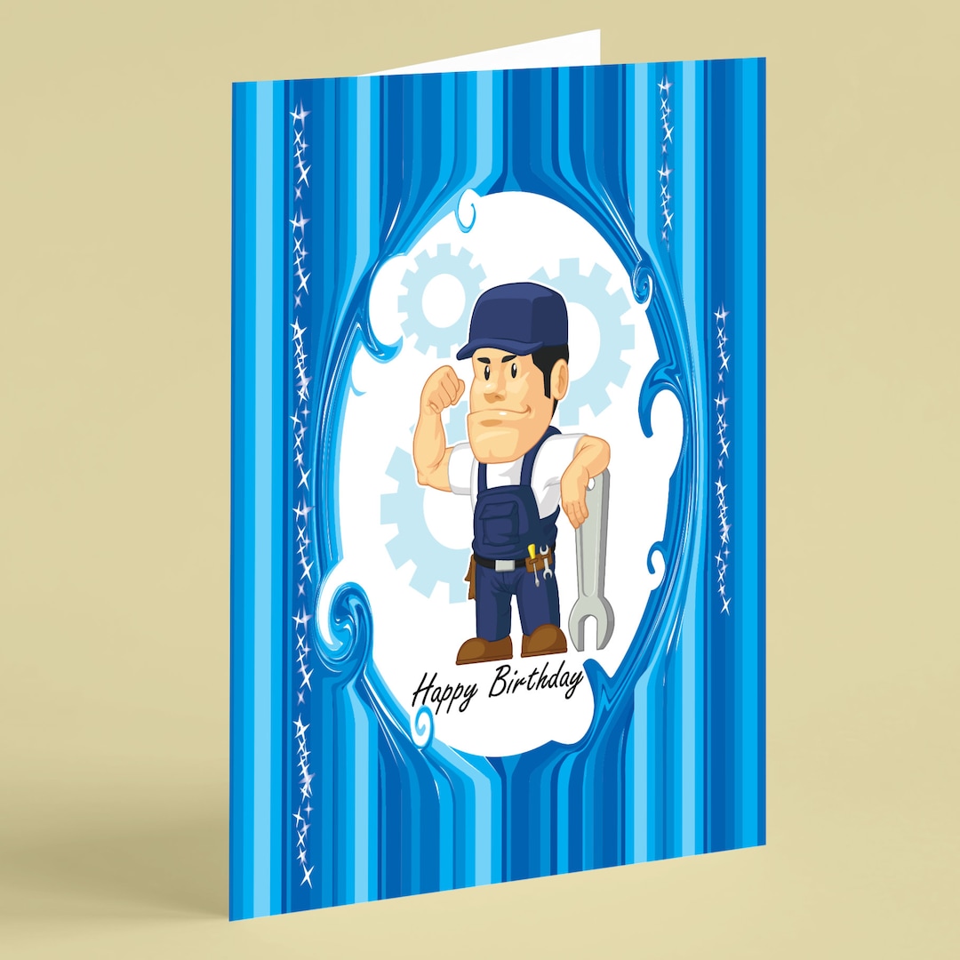 Car Mechanic Birthday Card Beebooh Cards - Etsy