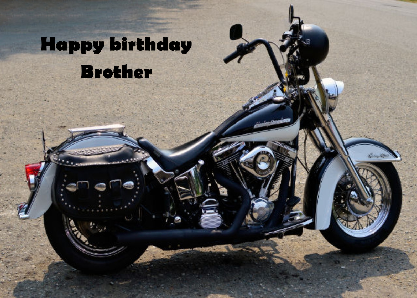 Harley Davidson Motorbike Brother Birthday Card Beebooh | Etsy UK