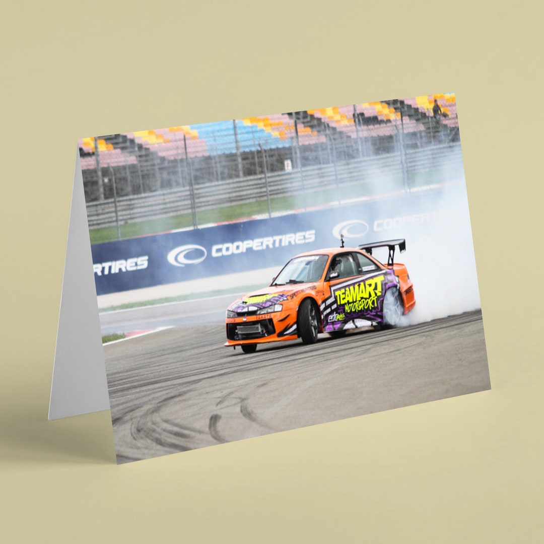 Skyline R33 Drift Car on Track Sport Birthday Card Beebooh Cards - Etsy