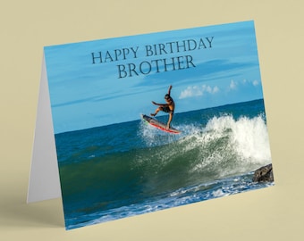 Hope the Surf's up for You This Birthday Greetings Card With Envelope ...