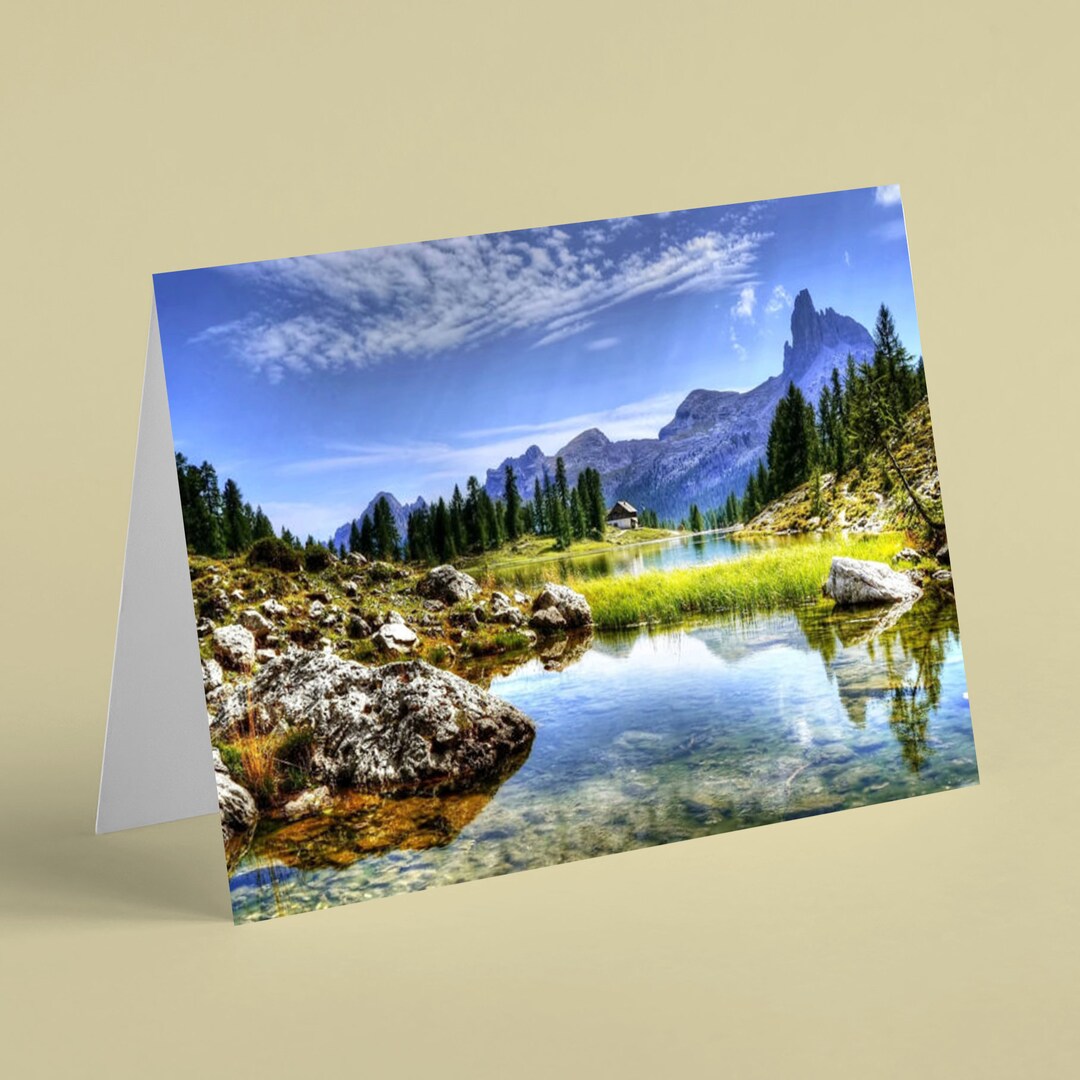 Rocky Mountains and River Scenery Birthday Card Beebooh Cards - Etsy