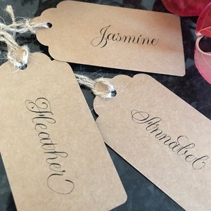 Hand-written Personalised Calligraphy Name Tags, Gifts/birthdays ...
