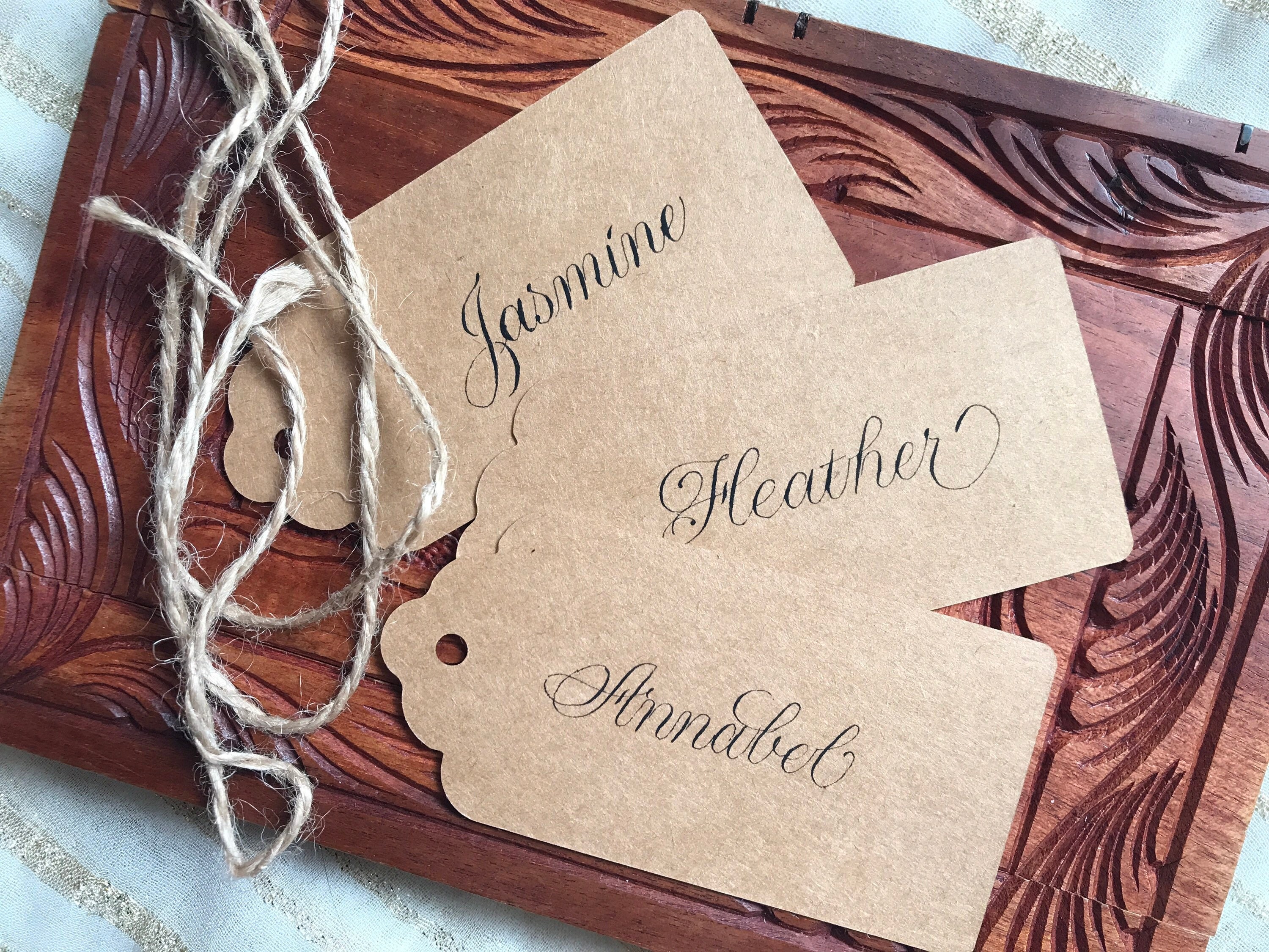 Hand-written Personalised Calligraphy Name Tags, Gifts/birthdays ...