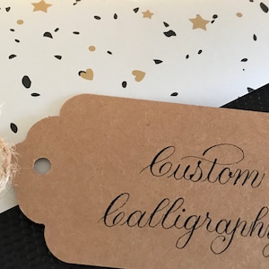 Hand-written Personalised Calligraphy Name Tags - Etsy