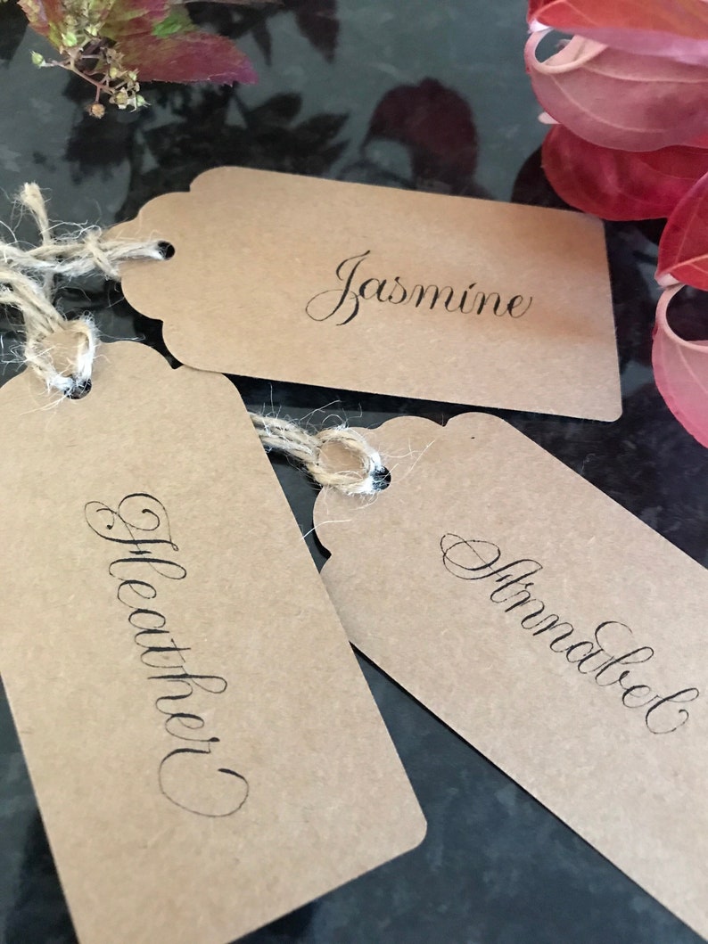 Hand-written Personalised Calligraphy Name Tags, Gifts/birthdays ...