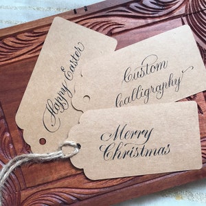 Hand-written Personalised Calligraphy Name Tags, Gifts/birthdays ...