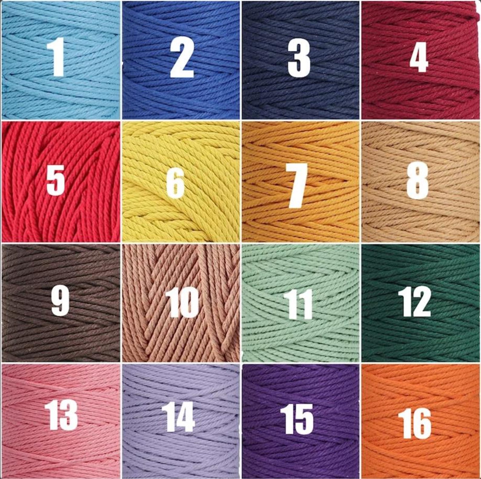 Boho Macrame Knot Wall Hanging: Colorful Handmade Rope Decor (90cm X ...