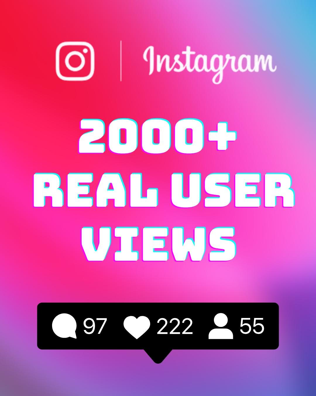 2000+ Instagram Real User Views - Fast Organic Growth - Etsy
