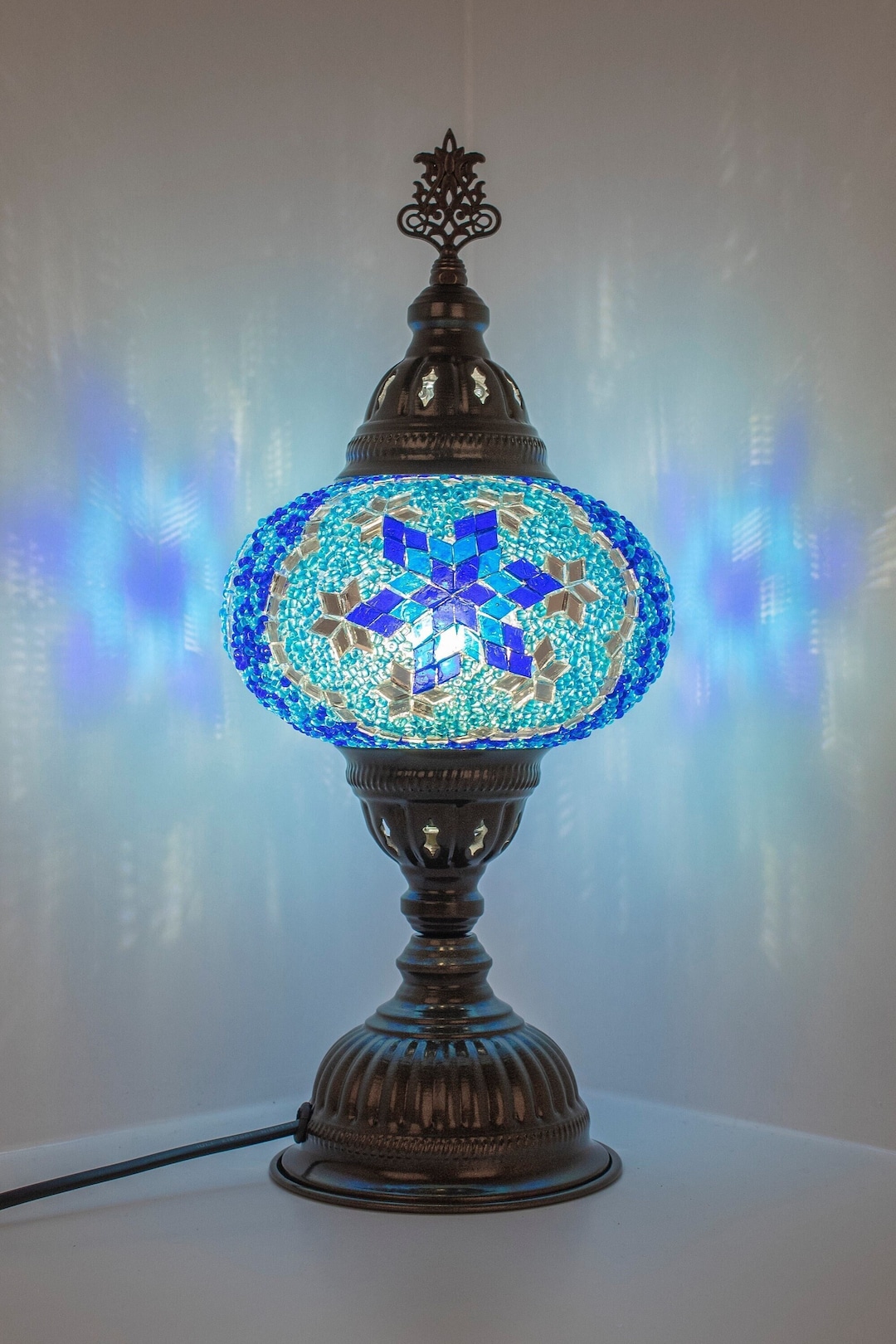 10 Different Variations Mosaic Table Lamp, Turkish Mosaic Lamp, Night ...