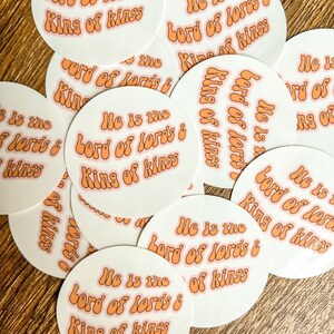 Lord of Lords & King of Kings Sticker / Faith Sticker / Matte ...