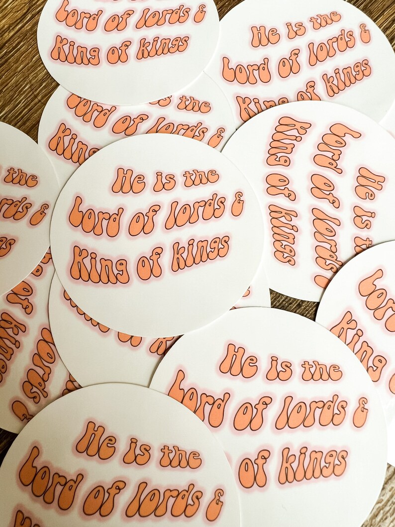 Lord of Lords & King of Kings Sticker / Faith Sticker / Matte ...