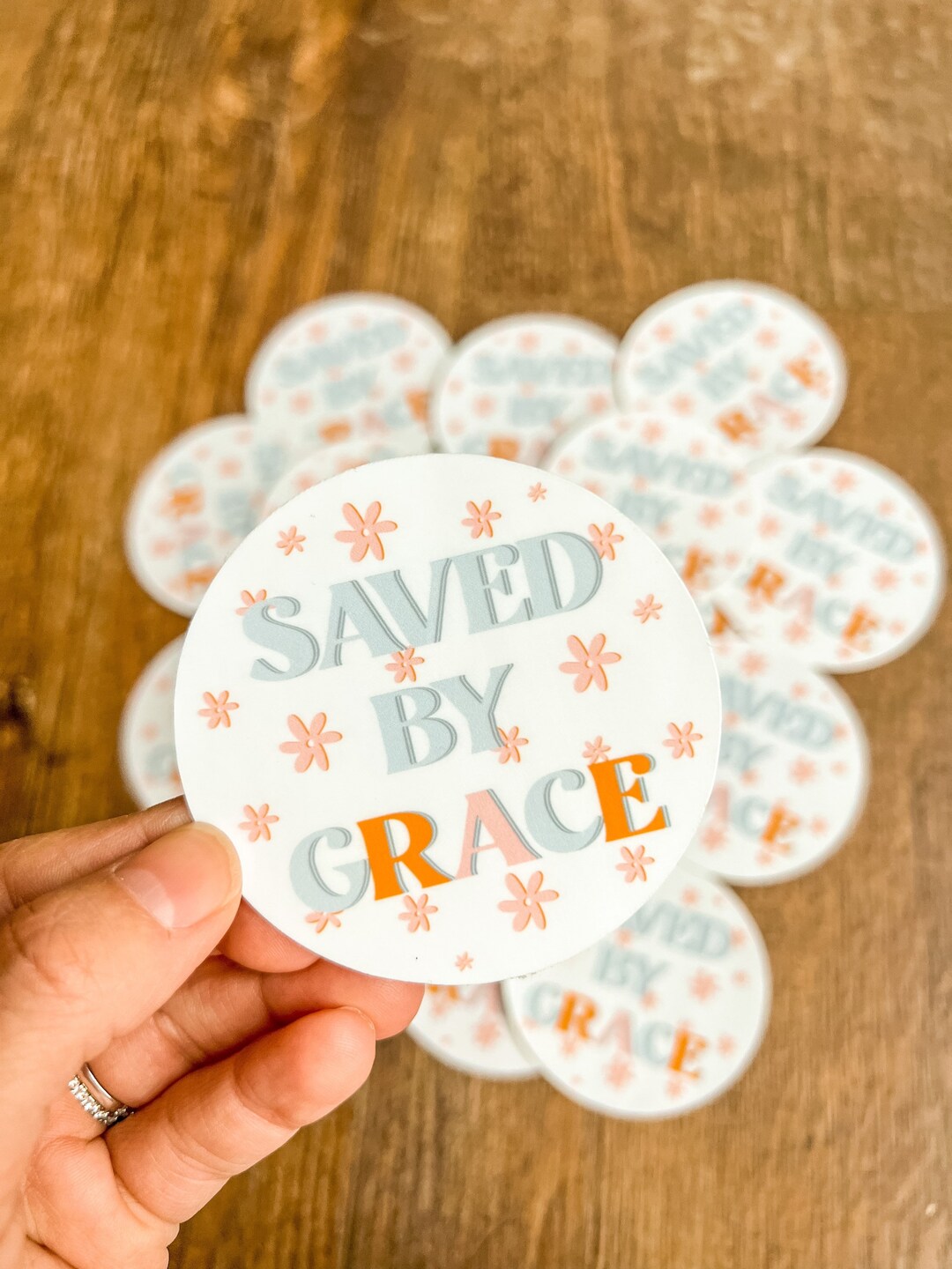 Saved by Grace Sticker / Faith Sticker / Matte Weatherproof / Decal ...