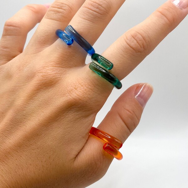Resin Rings - Etsy