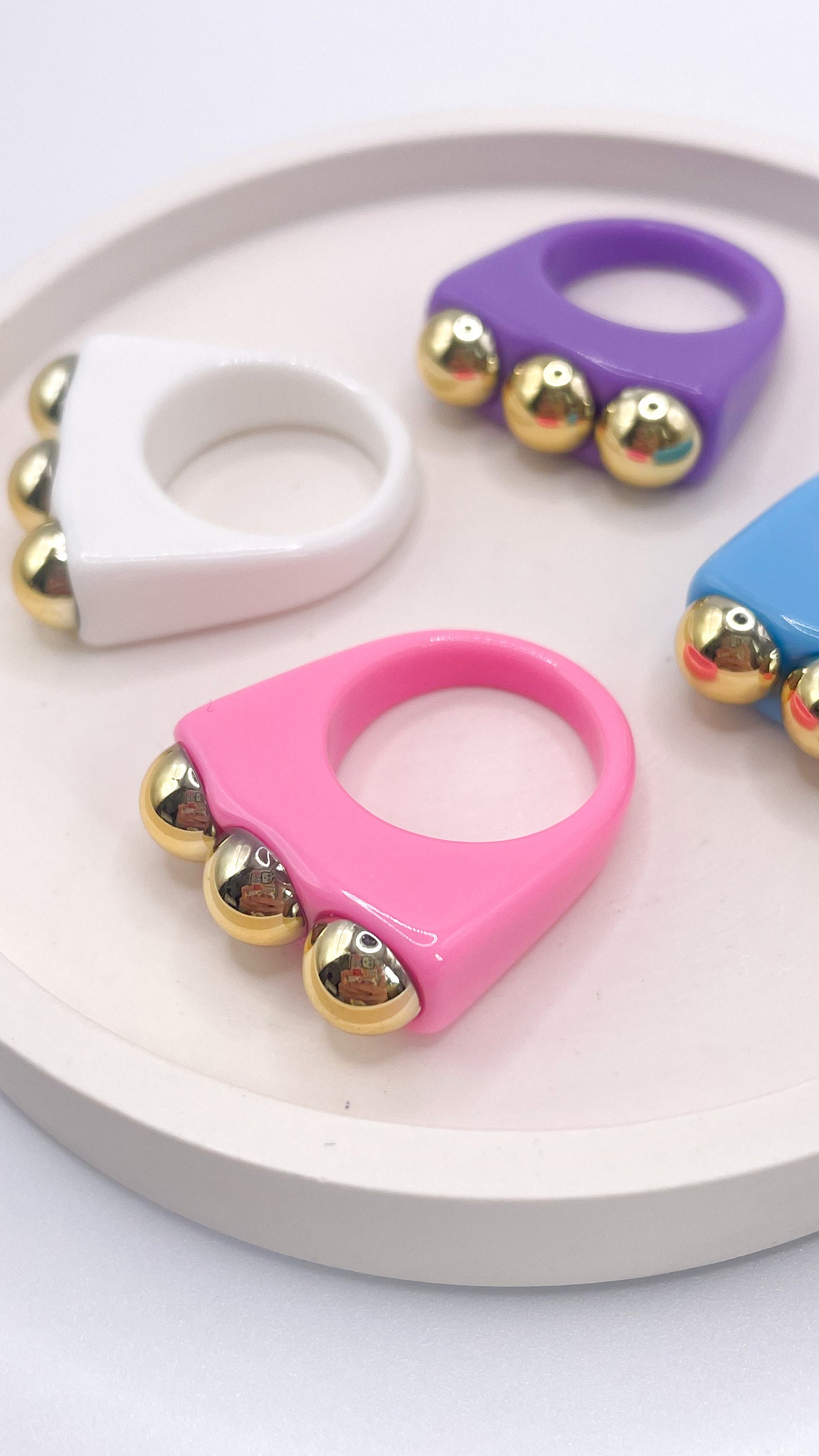 Chunky Y2K Statement Fashion Rings // 90's Style With - Etsy UK