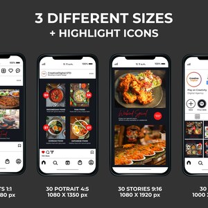 Asian Food Instagram Template for Canva Asian Food Social Media ...