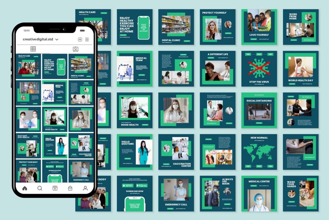 Medical Canva Templates | Medical Social Media Templates | Medical ...
