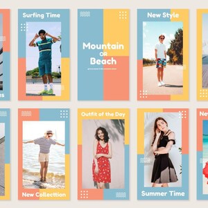 Summer IG Templates for Canva | Summer IG Posts | Summer IG Stories ...