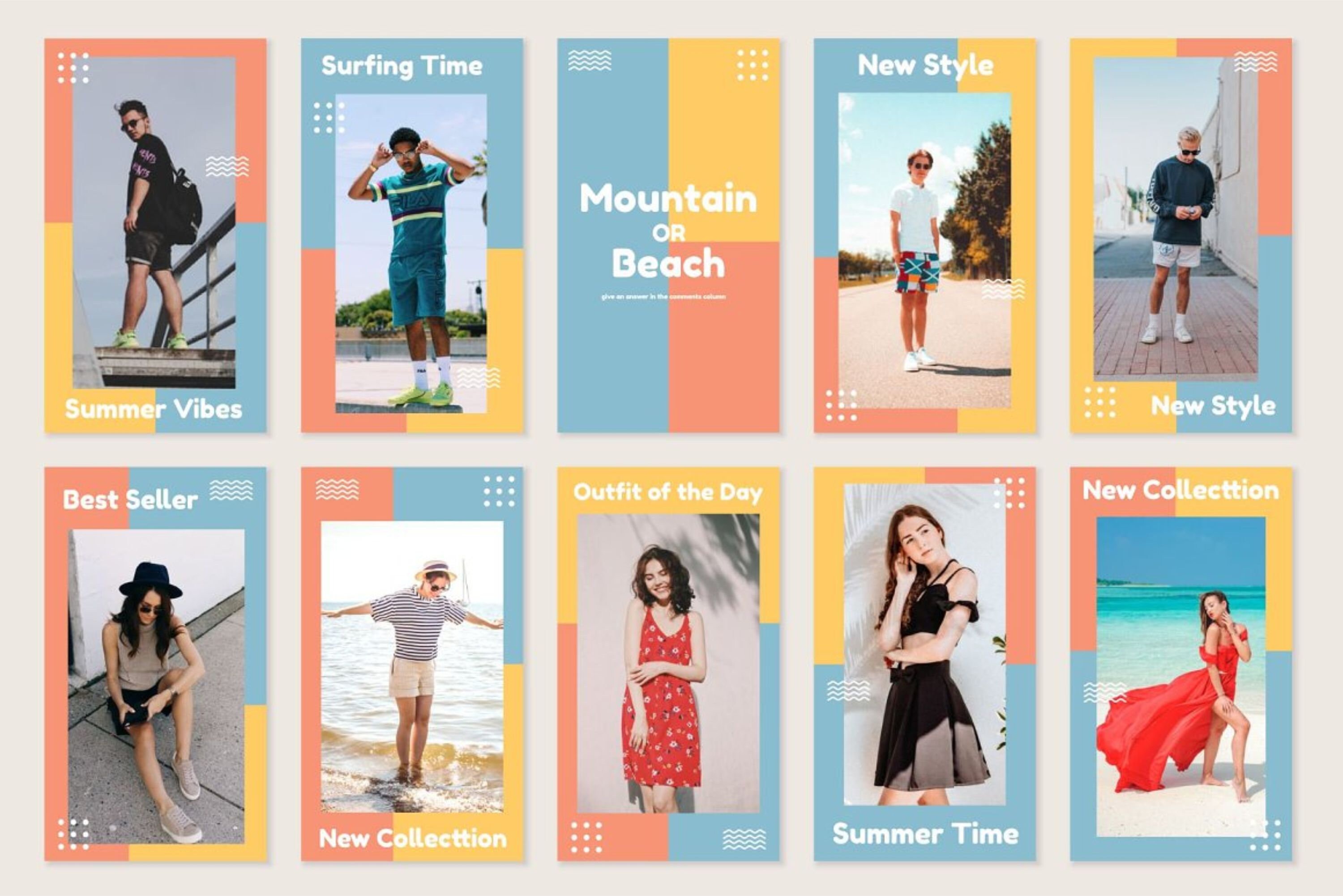 Summer IG Templates for Canva Summer IG Posts Summer IG Stories Summer ...