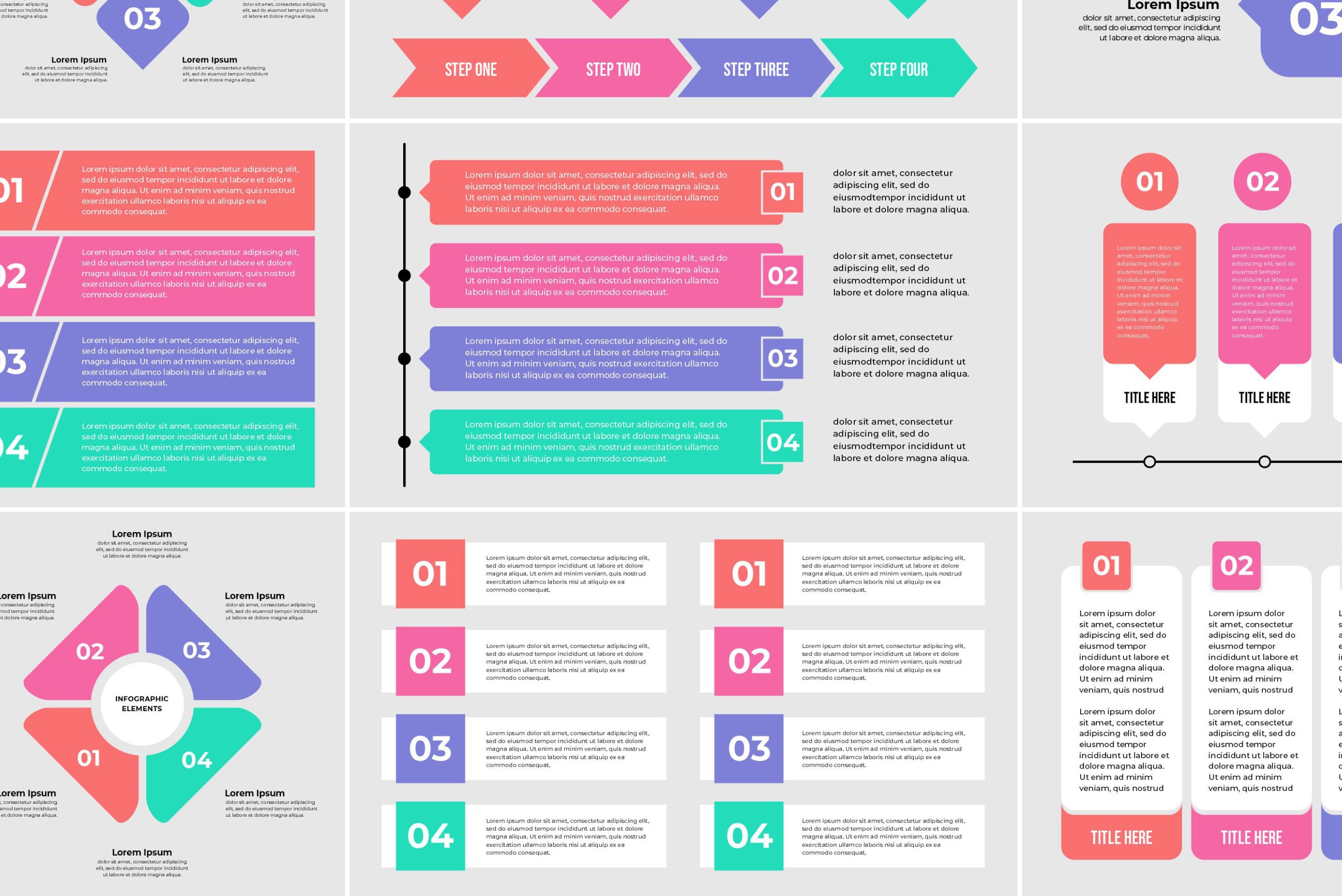Editable Infographic Bundle | Timeline Infographics Business Plan ...