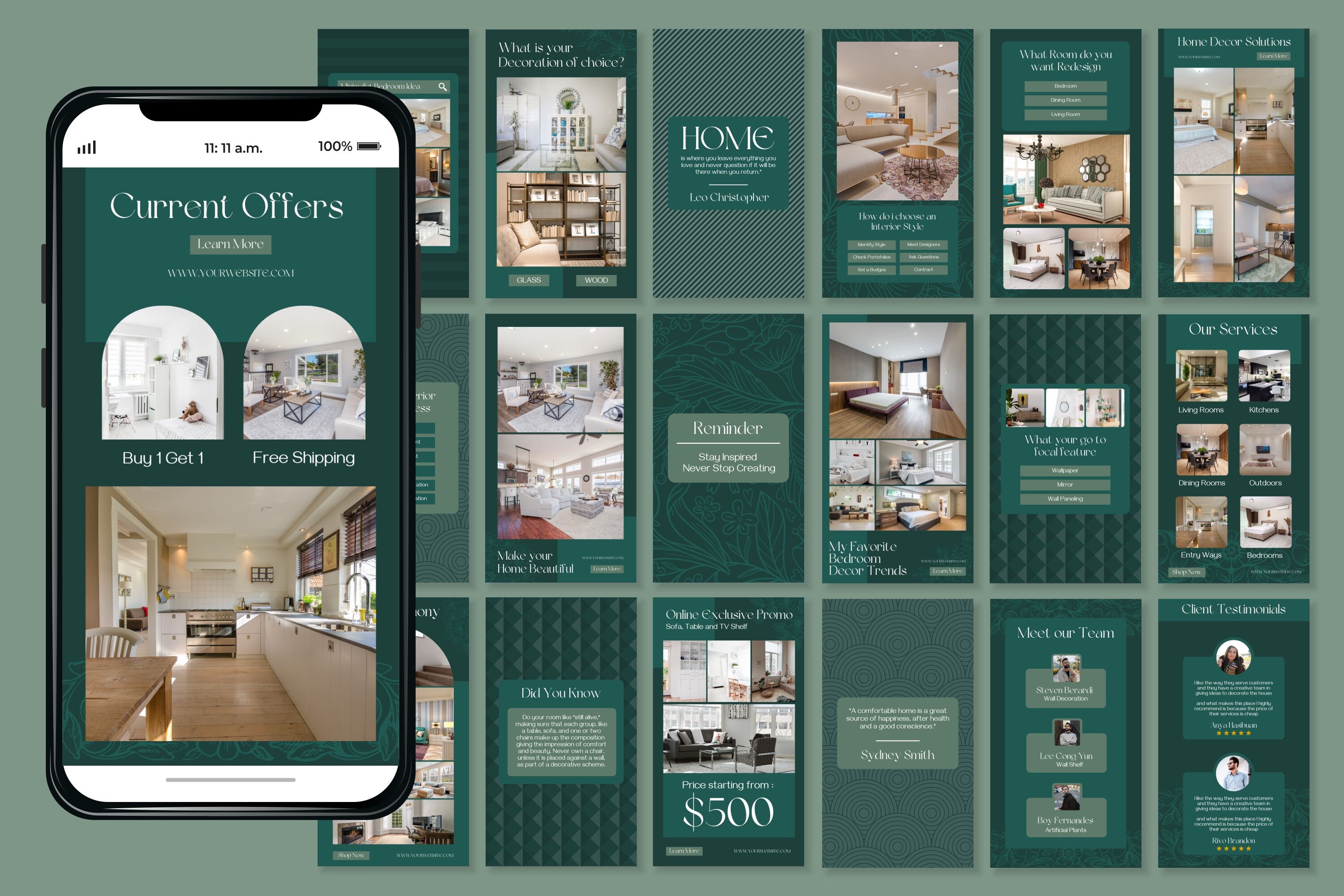 Home Decor Canva Template Home Decor IG Template Home Decor Branding ...