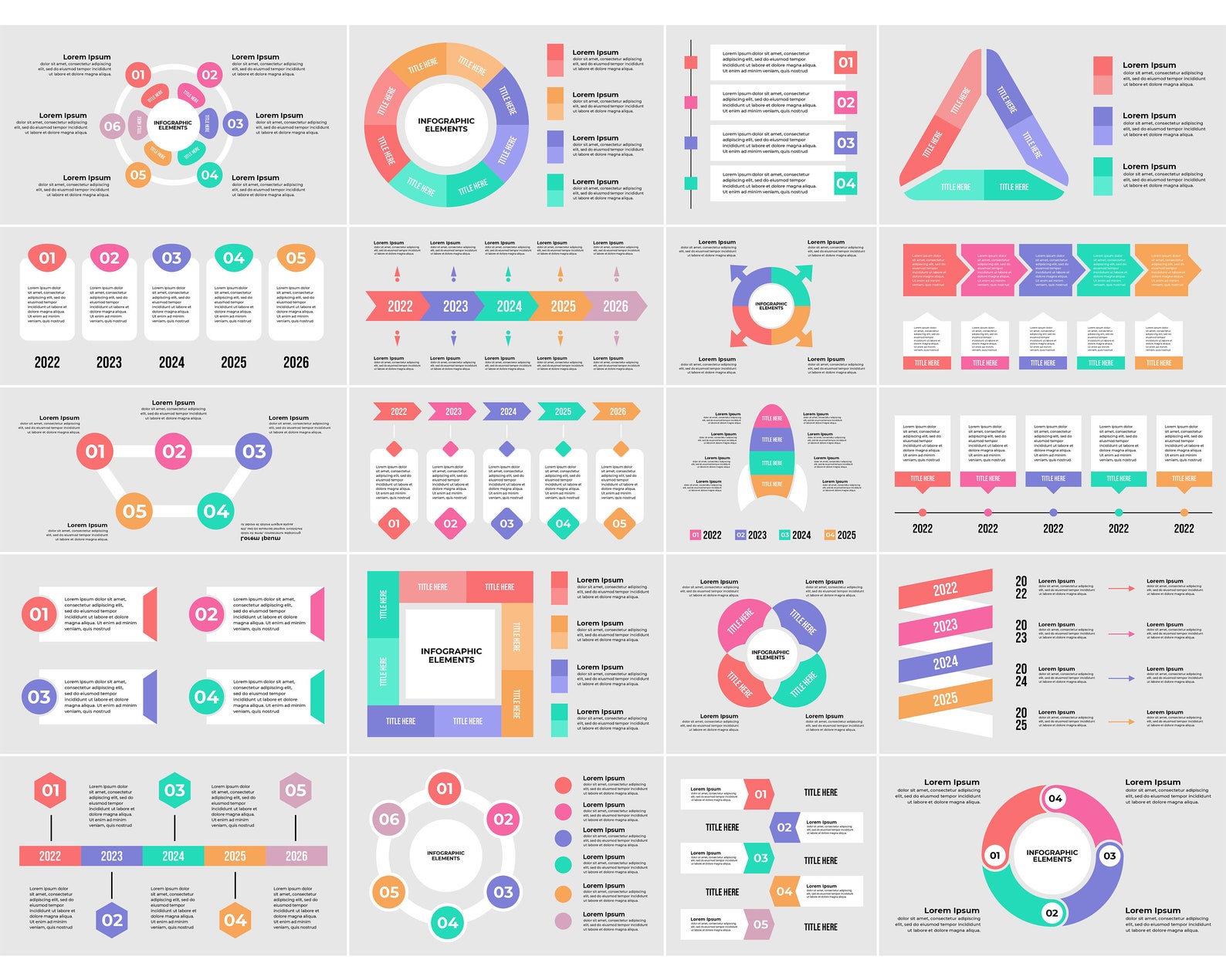 Editable Infographic Bundle Timeline Infographics Business - Etsy