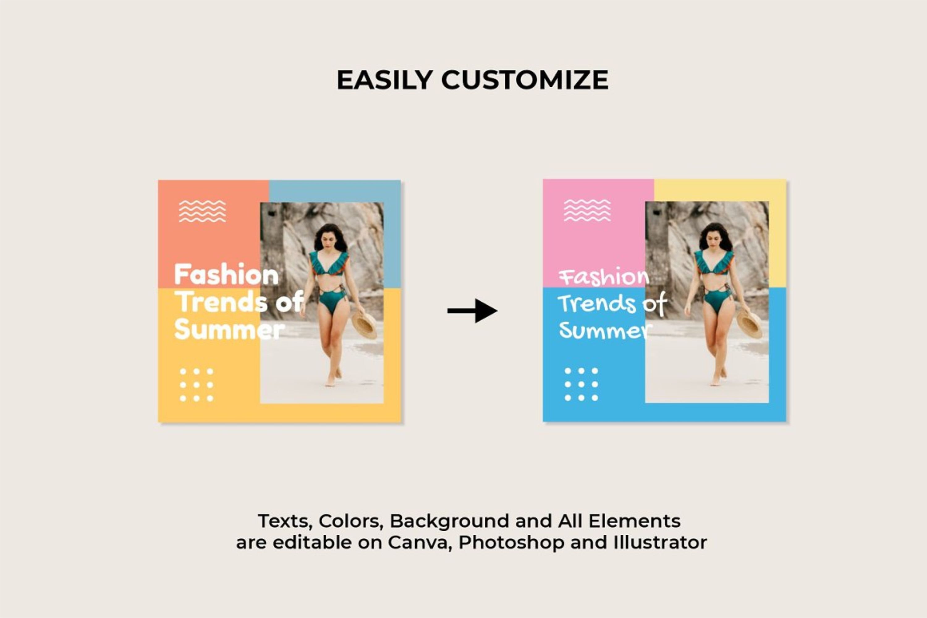 Summer IG Templates for Canva Summer IG Posts Summer IG Stories Summer ...