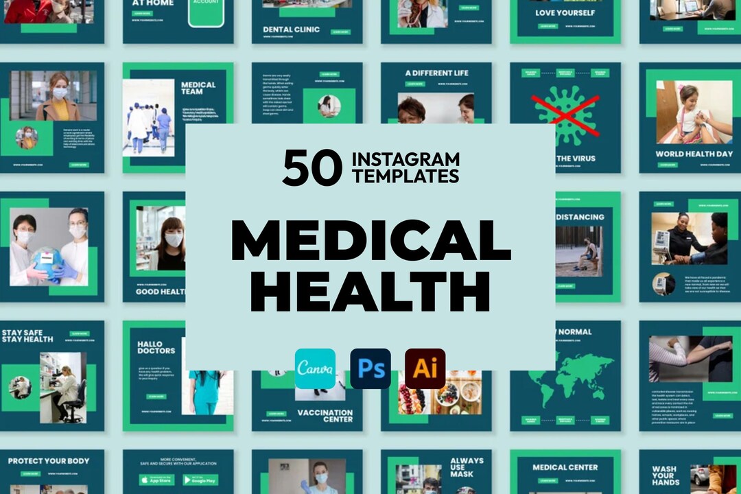 Medical Canva Templates | Medical Social Media Templates | Medical ...