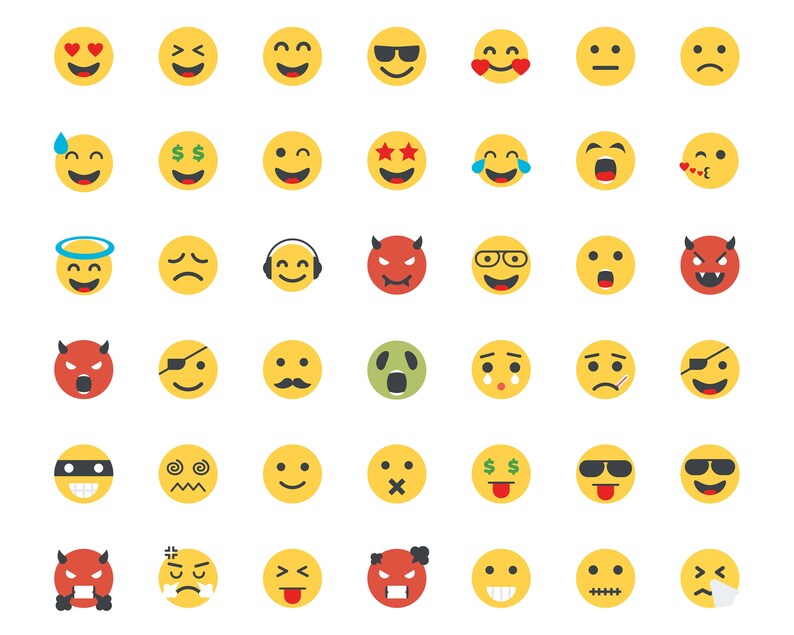 Bundle Emoji Faces Svg Emoji Faces Svg Eyes Svg Cute - Etsy