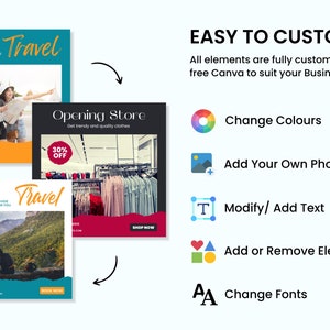 Travel Canva Templates | Travel IG Templates | Travel Feed-stories ...