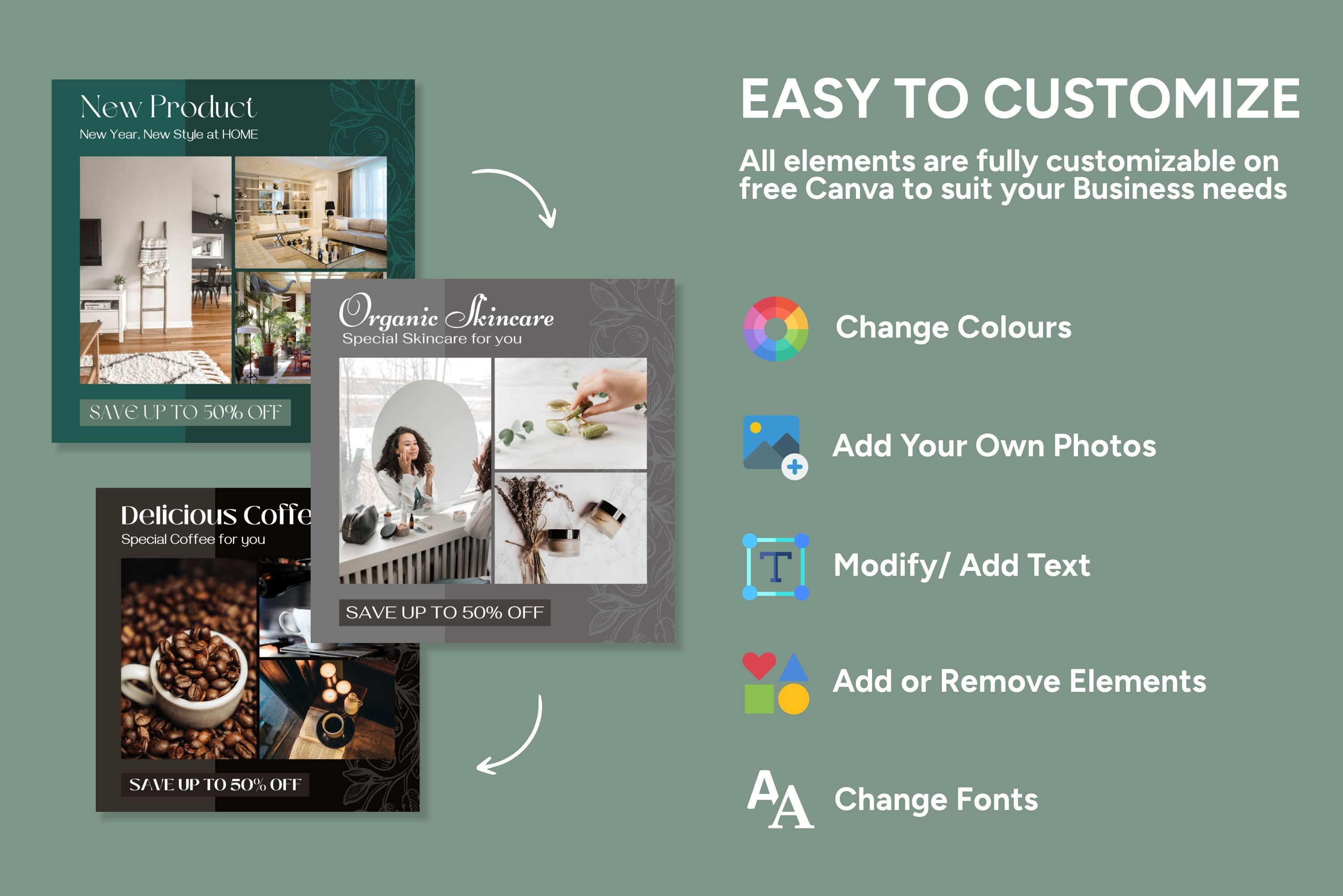 Home Decor Canva Template Home Decor IG Template Home Decor Branding ...