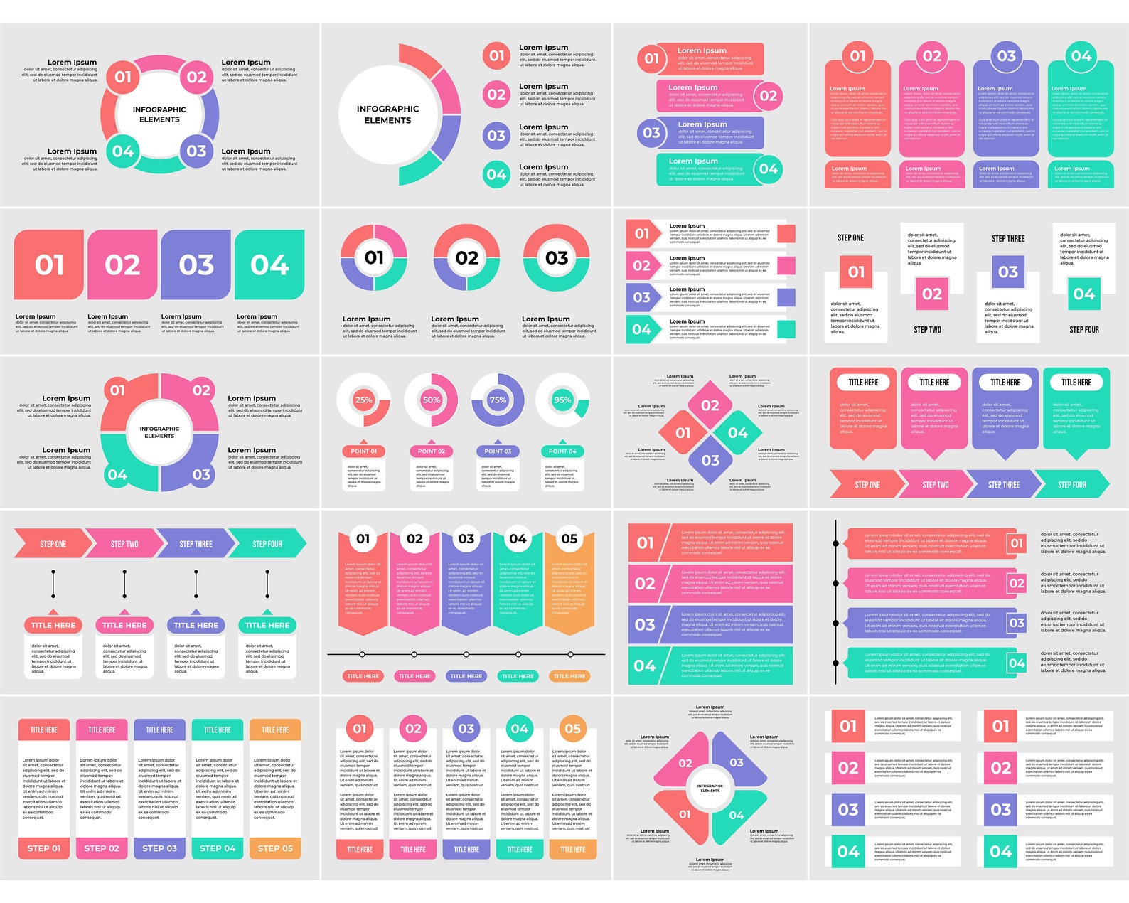 Editable Infographic Bundle Timeline Infographics Business - Etsy