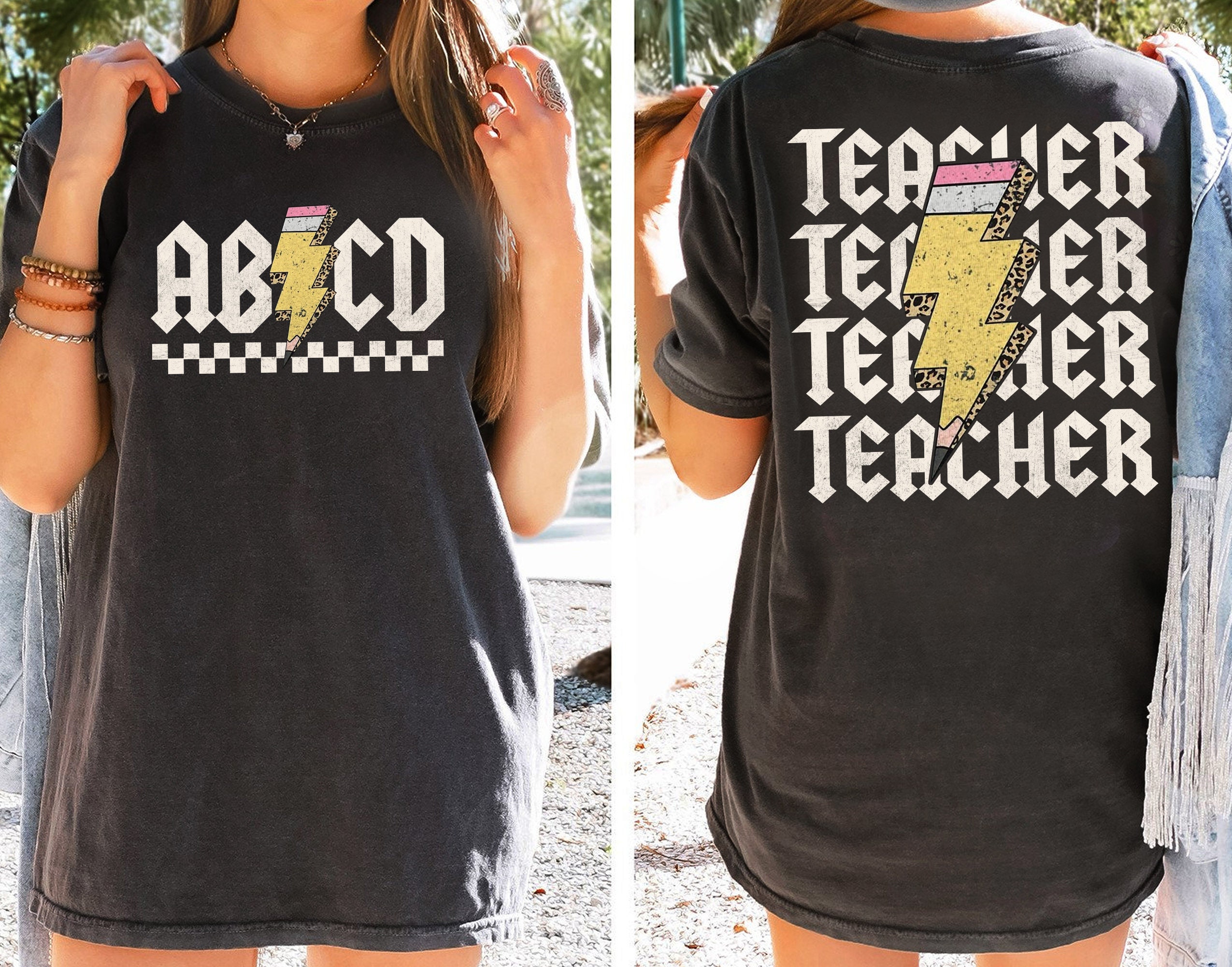 Abcd Teacher Shirt, Kindergarten Teacher Shirt, Gift For Teacher Shirt ...