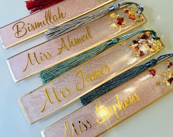 Personalised Bookmarks Resin Bookmarks Personalised Gift Personalised ...