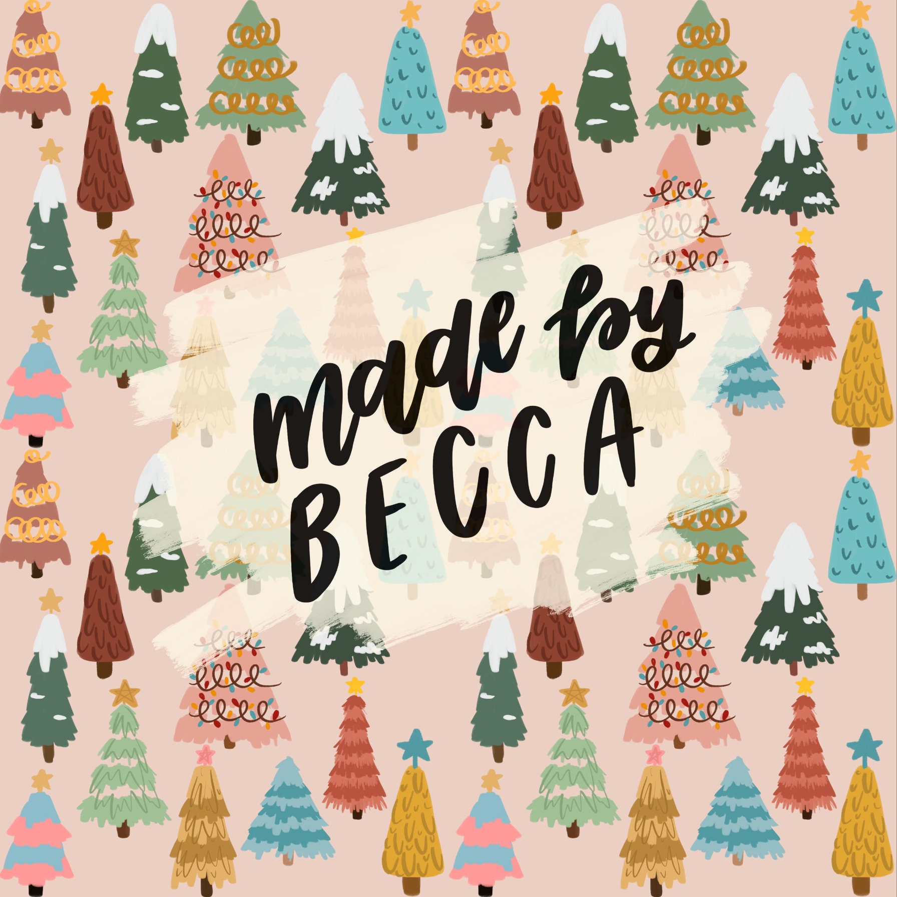 Christmas Trees Seamless Repeating Pattern/digital Patterns/digital ...